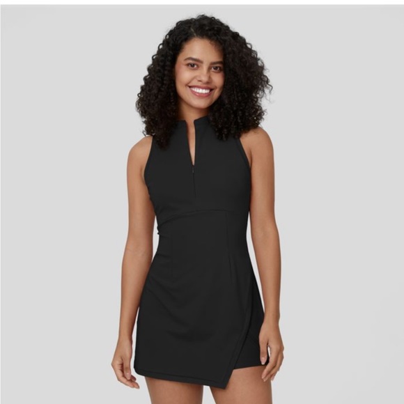 HALARA | Dresses | Halara Sleeveless Zipper Split Side Pocket 2piece ...